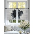 Black Broken Wall Sheer Curtains for Living Room Bedroom Modern ...