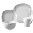 Tabletops Gallery Alec Square 16 Piece Dinnerware Set, Viney Pattern ...