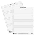 C-Line Embossed Tent Cards, White, 8 1/2 x 2 1/2, 2 Card/Sheet, 50 ...