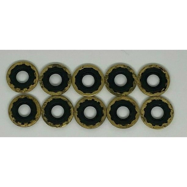 Brass/Viton Oxygen Regulator Washer Pack of 10 - Walmart.com