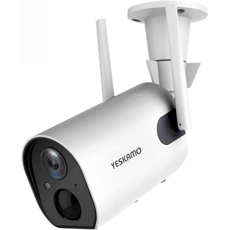 Wireless Battery Security Camera Outdoor 10400mAh Rechargeable Battery ...