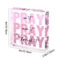 Acrylic Prayer Bible Verse Desk Sign Inspirational Religious Wall Art ...