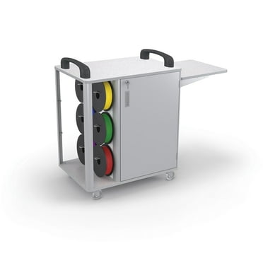 Computer Cart Mobile Workstation Computer Monitor Cart Office Cart with ...