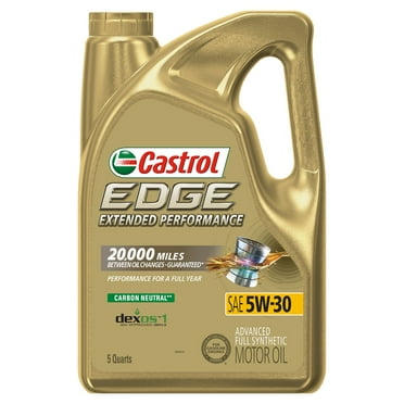 Castrol EDGE Extended Performance 0W-20 Advanced Full Synthetic Motor ...
