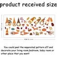 1 pc PVC Wall Stickers Wall Decoration Gnome Turkey Acorn Mushroom ...