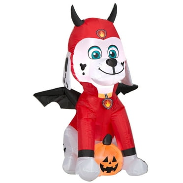 4.5 ft. L Halloween Airblown Inflatables Dragon With Wings & Jack-o ...