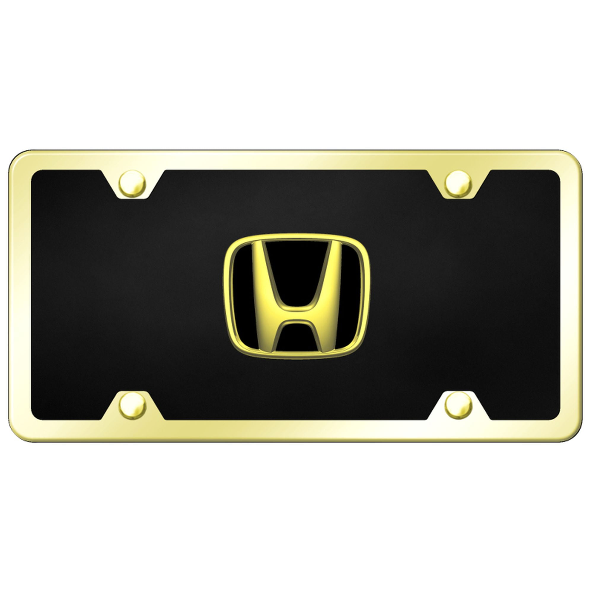 Honda Logo License Plate Kit (Gold) - Walmart.com