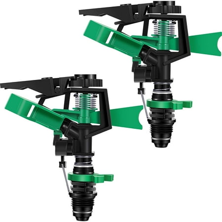 1/2 Inch Plastic Impact Sprinklers Adjustable 0 Degree to 360 Degree ...