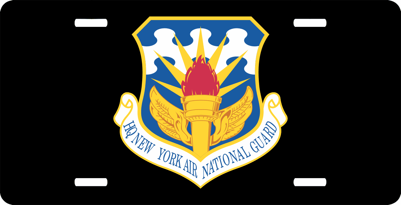 U.S. Air Force Headquarters New York Air National Guard License Plate ...