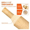 Log Tenon Cutter 1.5 Inch - 38mm Wood Log Cutter Kit, Dual Blade ...