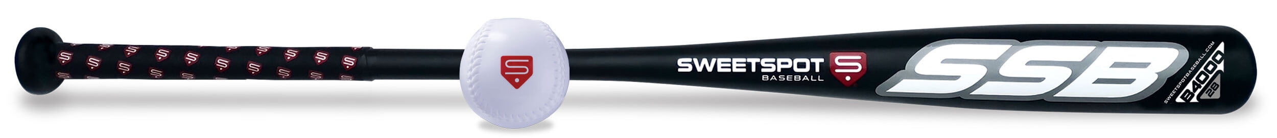SweetSpot Baseball Bat Junior 28" Spaseball Practice Combo - Walmart.com
