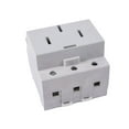 AC30 EU And AU Type 35mm DIN Rail Mount AC Power 10A 16A 25A 250V 440V 2/3/4/5 Pin Plug Modular ...