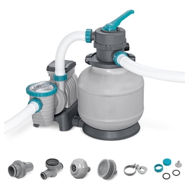 Bestway Flowclear 2200 GPH Sand Filter Pump for Above Ground Pool, Easy ...