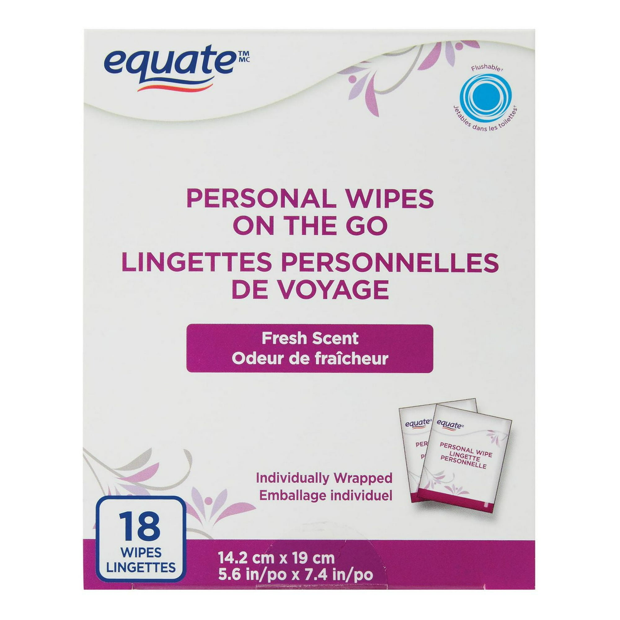 Click here for Equate Fresh Scent Personal Wipes On The Go 5.6 X... prices