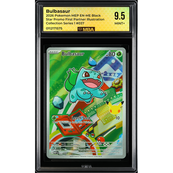 Graded 2026 Pokemon MEP EN-ME Black Star Promo Bulbasaur #037 First ...