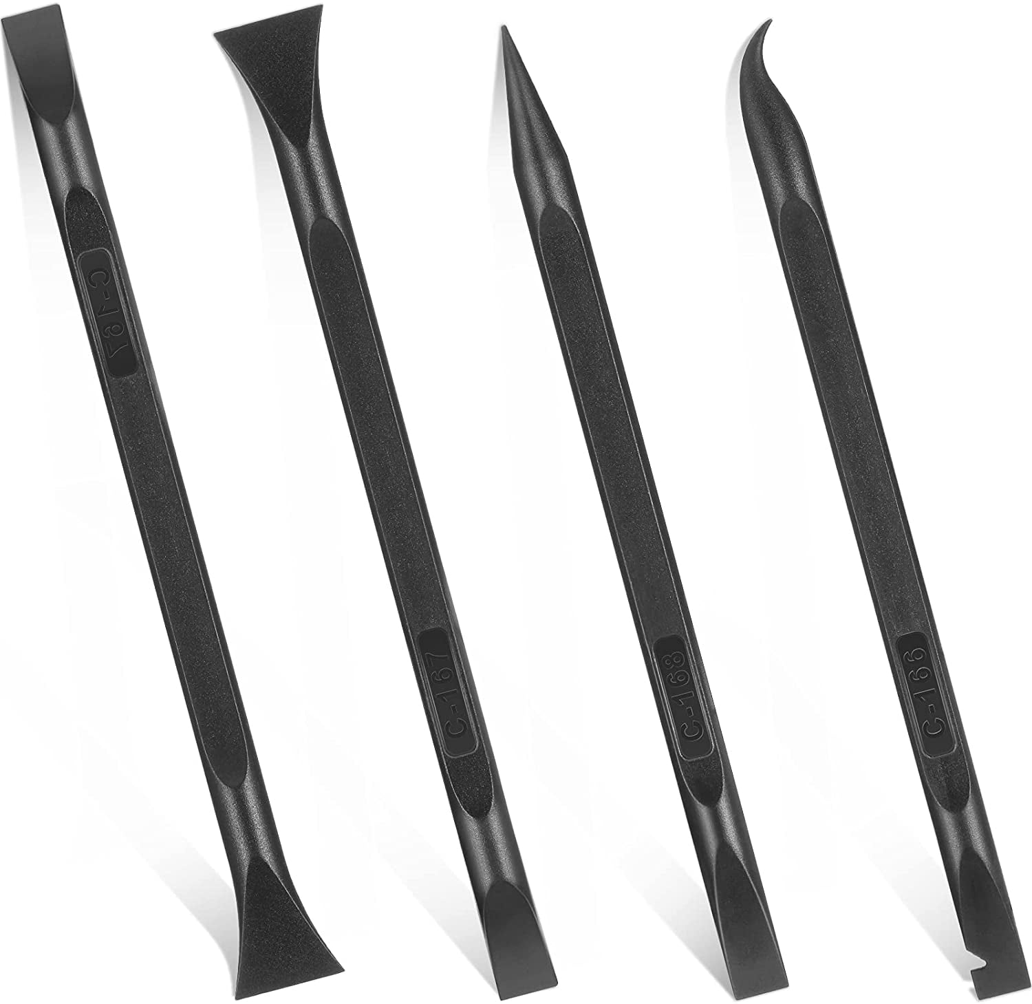 4 Pieces Non-Scratch Plastic Scraper Tool Carbon Scraper Small and ...