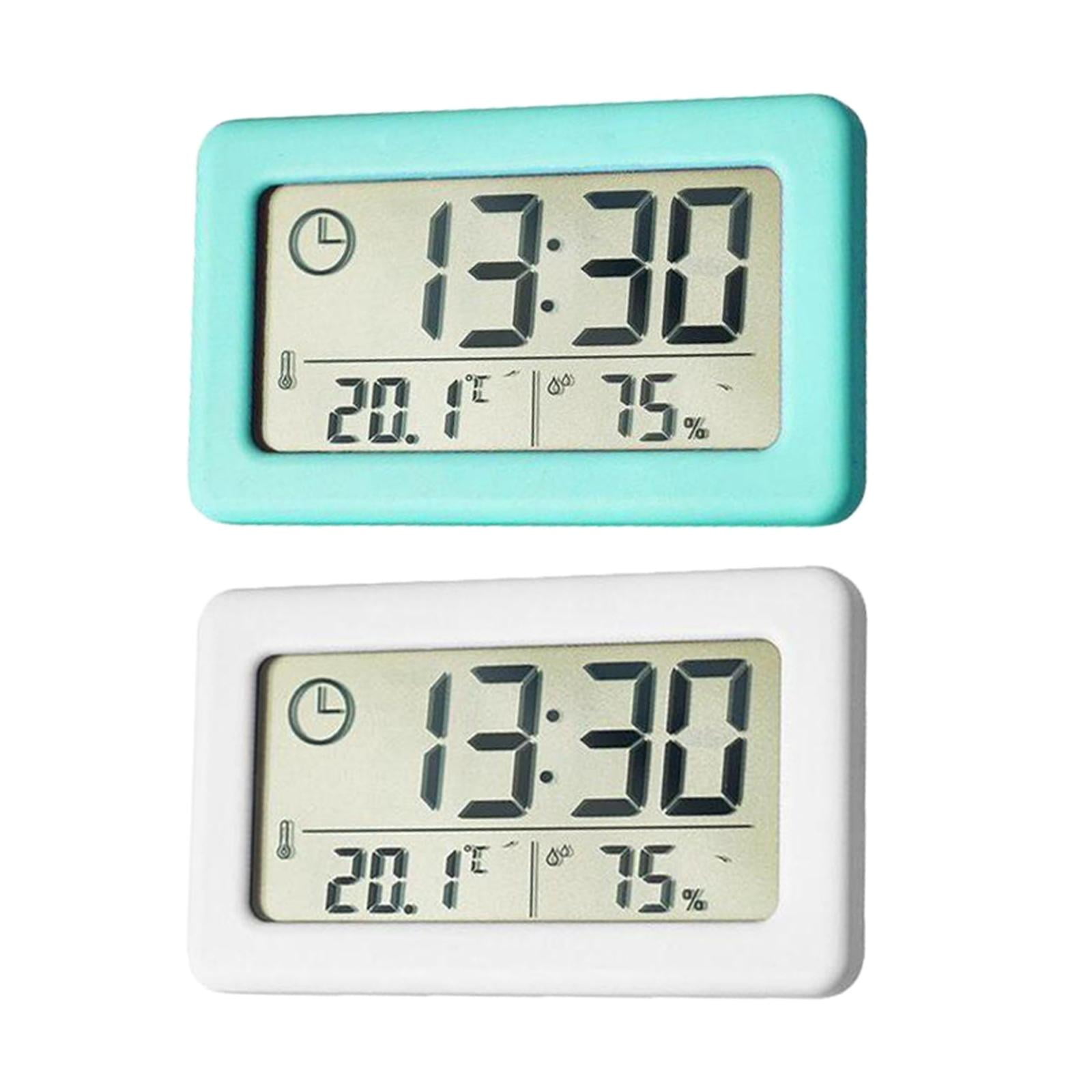 2x Digital Clock Indoor Temperature Hanging Home Desktop Study Room ...