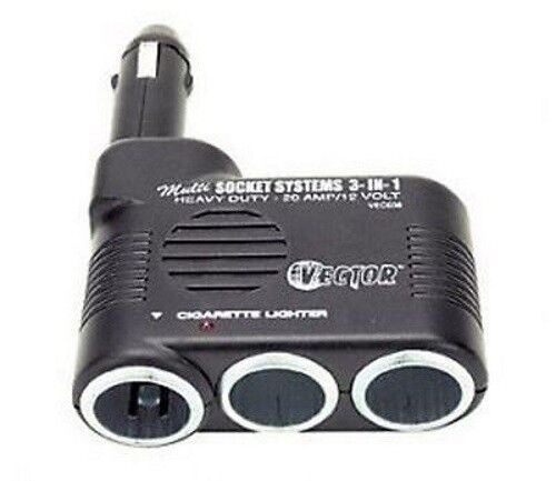 Vector VEC038 3 In 1 12 Volt DC Socket Adapter - Walmart.com