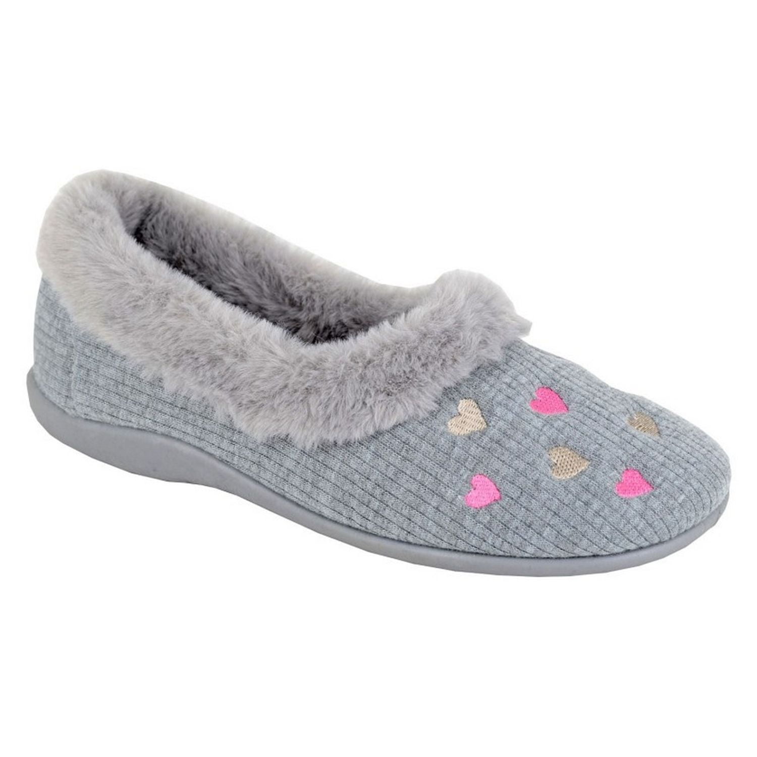 Click here for Sleepers Womens Daisy Hearts Slippers 8 prices