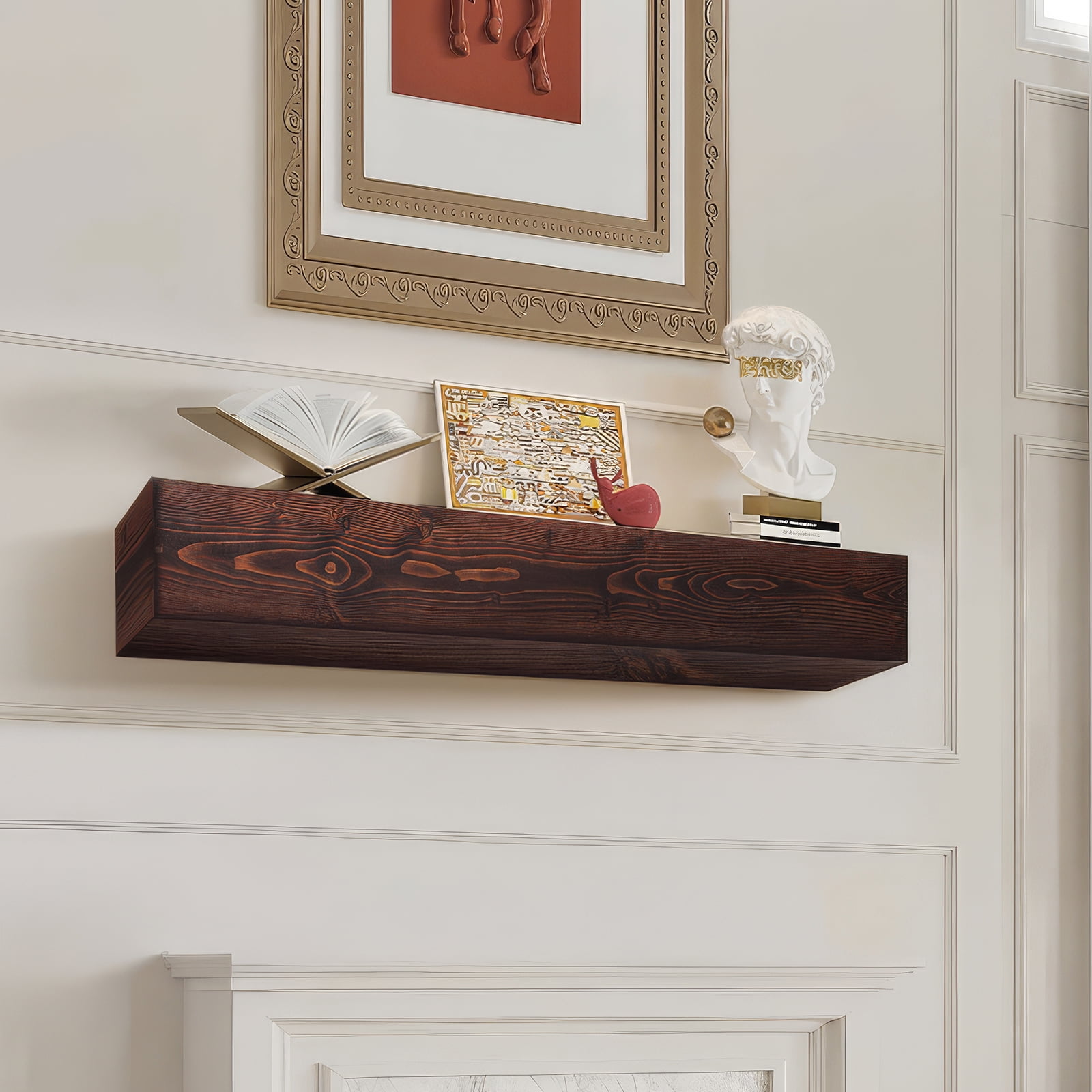 Click here for Vevor Fireplace Mantel Wood Shelf Floating Rustic... prices