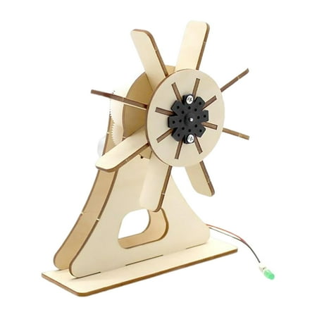 Wooden DIY Electric Toy Science Electric Circuit Motor Children Kids ...