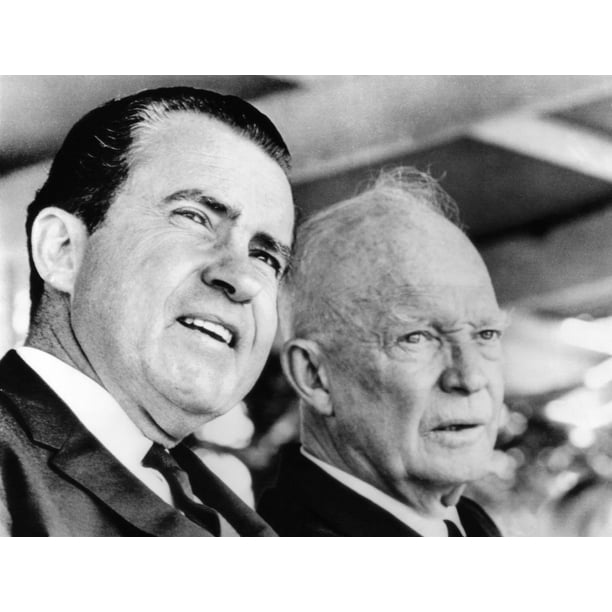 Former Vice President Richard Nixon And Former President Dwight ...