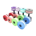 2Pcs Highly Density EVA Foam Dumbbell Aquatic Exercise Dumbells Fitness ...