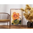 Affixzi Vintage Capucine Flower Art - Elegant French Botanical Wall ...