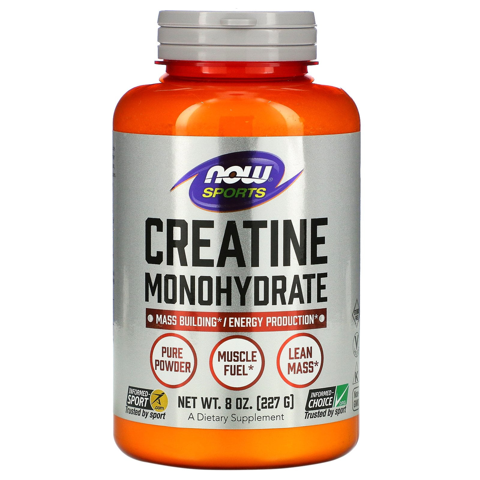 NOW Sports Nutrition, Creatine Monohydrate Powder, Mass Building ...