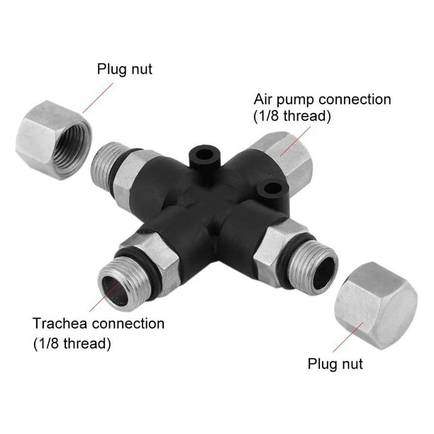 Airbrush Air Hose Splitter Professional Durable Firm Hoses Detachable 3 ...