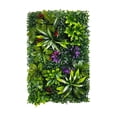 Honmine Artificial Hedge Fence, Expandable Faux Leaf Panel Barrier ...