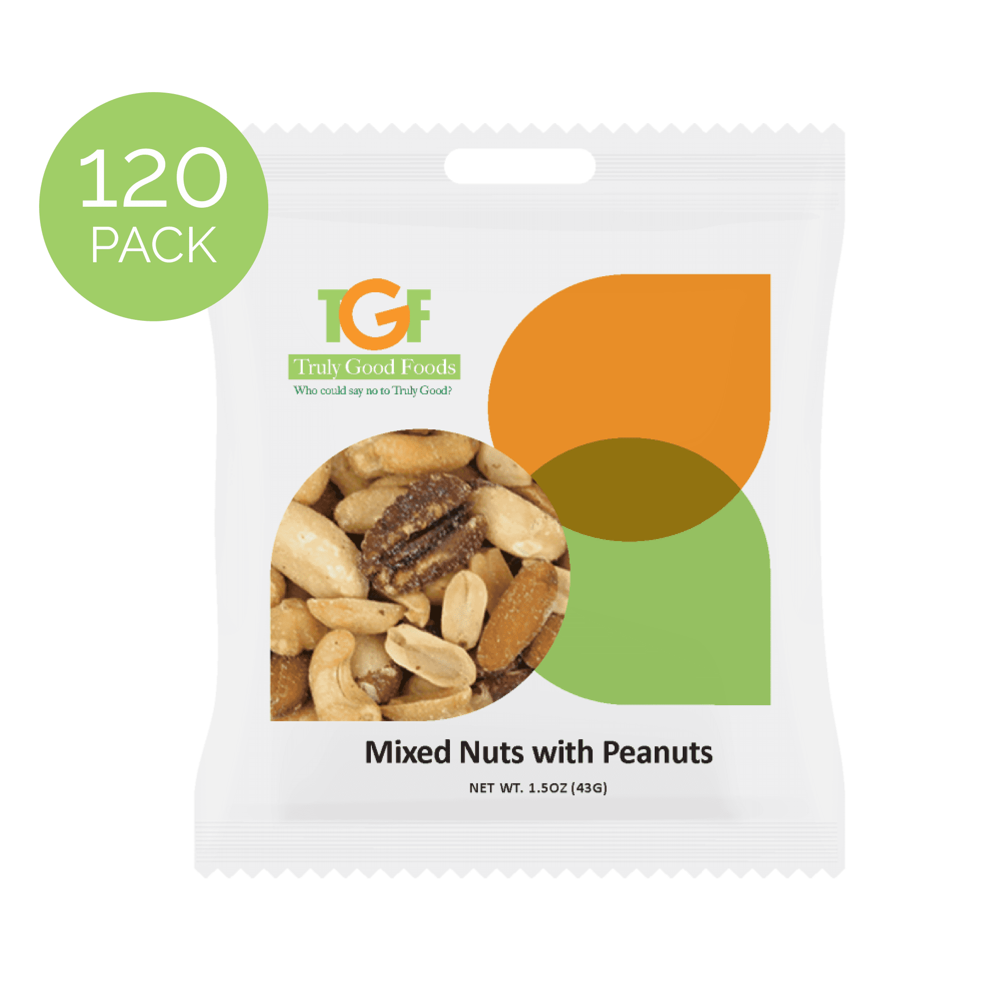 Mixed Nuts with Peanuts Mini Snack Bags, 1.5oz, 120-count - Walmart.com