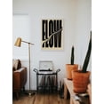 Affixzi Flow Typography Print: Black White Bold Letter Art, Minimalist ...