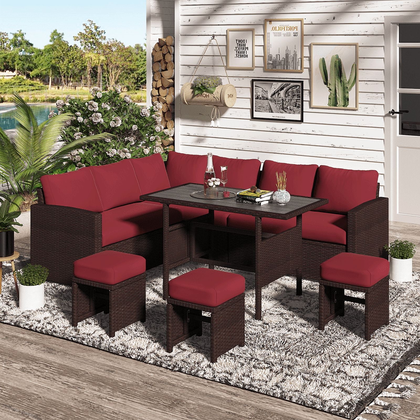 Click here for Yodolla 7 Pieces Outdoor Patio Furniture Sets all... prices