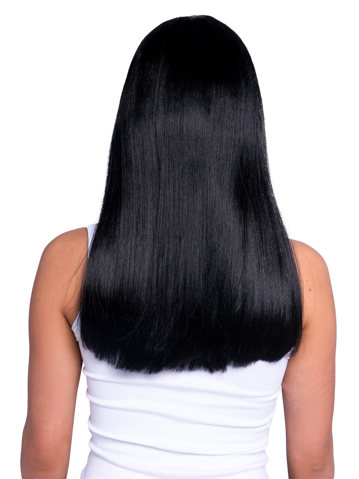 Straight Hair Back View