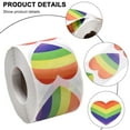 500 For Rainbow Heart Stickers for Celebrations Crafts and Decorations ...