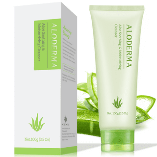 Aloderma Clearing Facial Cleanser for Acne Prone Skin with 76% Organic ...