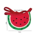 Pnellth Pet Bib Adjustable Soft Convenient Cats Bib Watermelon Shape ...