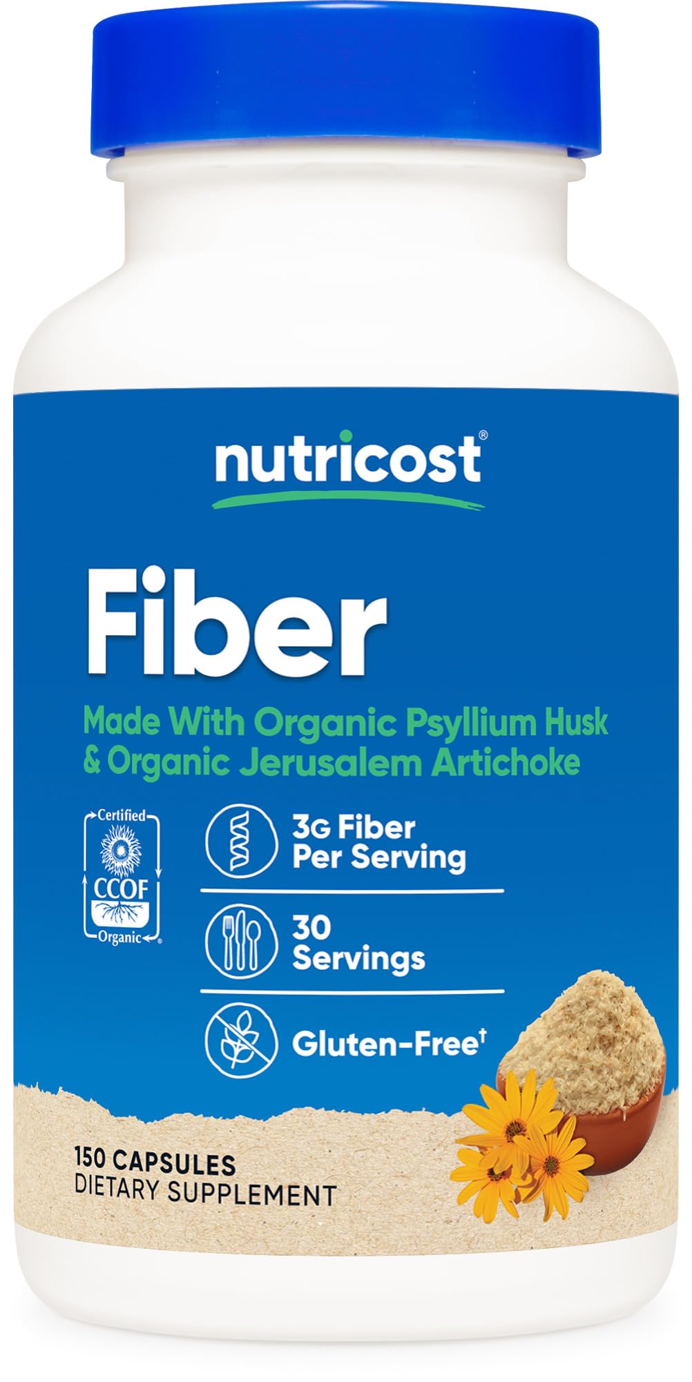 Suplemento de fibra Nutricost Fiber Capsules 150 cápsulas | Walmart en ...