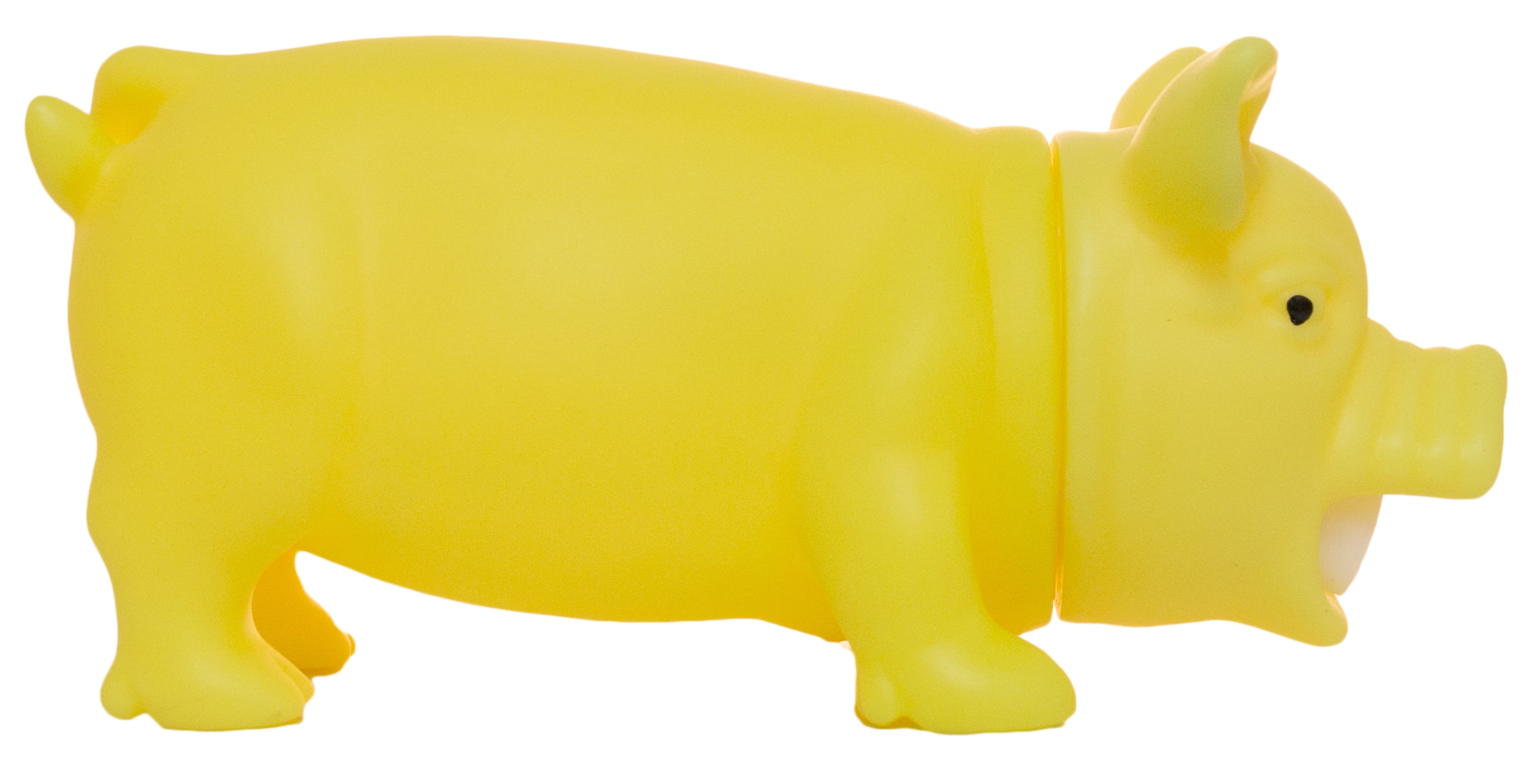 8 Inch Squeezable Rubber Squealing Pig Figurine (Yellow) - Walmart.com