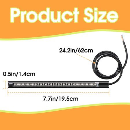 4 Pieces Motorcycle LED Fork Turn Signal Blinkers Flexible Switchback ...