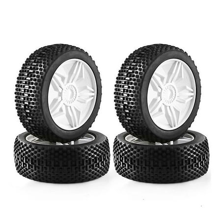 116mm 1/8 Scale Rc Buggy Tires 17mm Hex Wheels And Tires, White ...