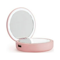 Plum Beauty Compact Beauty LED Mirror Power Bank, Pink 4299 - Walmart.com