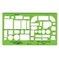 C-Thru Plastic Designer Template, 0.25", Green - Walmart.com