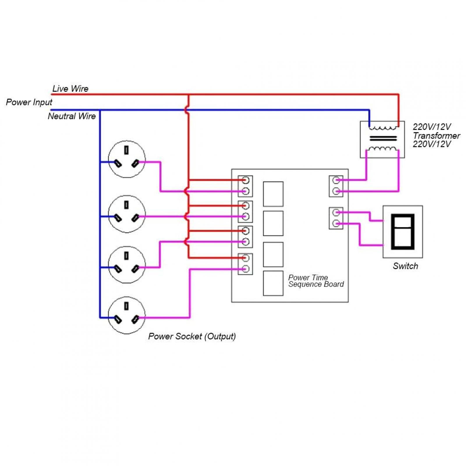 Demonsen Power Time Sequence Board,Power Time Sequence Board 4 Channel ...