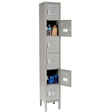 Tennsco Single Tier Locker with Legs, Three Units, 36w x 18d x 78h ...