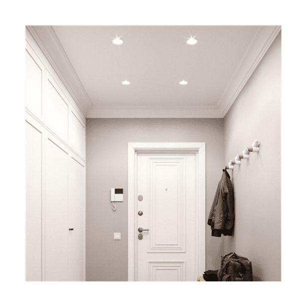 Qtmnekly 12W 1CM Panel Light Ultra-Thin Recessed Circular Downlight ...