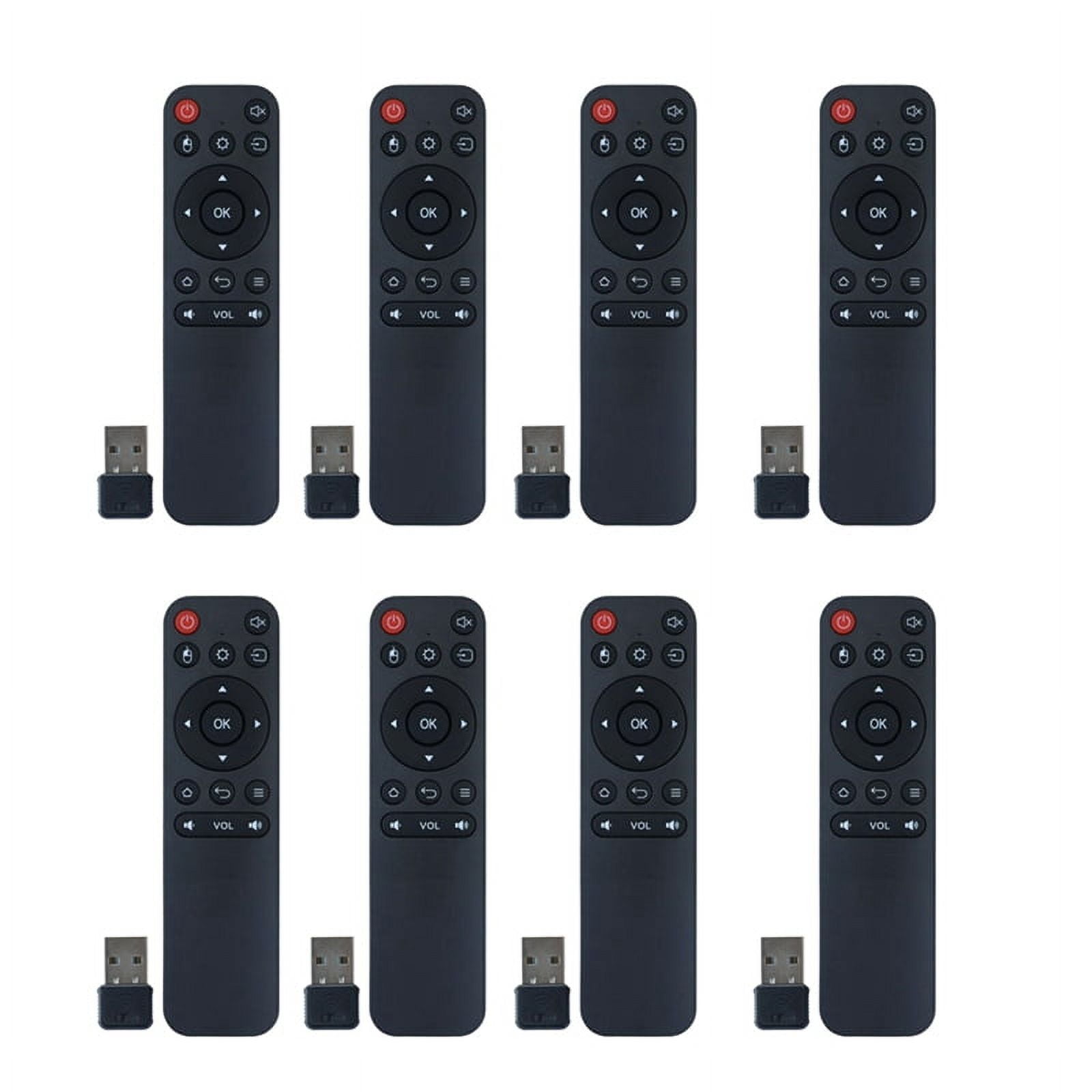 BPR1S Plus BLE 5.0 Remote Control 2.4GHz Wireless Controller for Android TV Box/PC,8 x remote ...