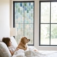 Abstract Art Window Privacy Film Blue Green Watercolor Gradient Mosaic ...