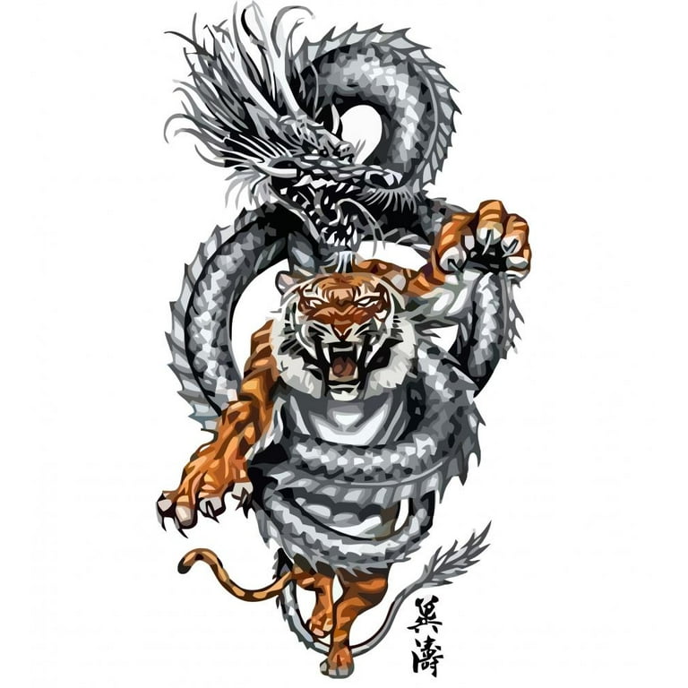 Japanese Tiger Dragon Art